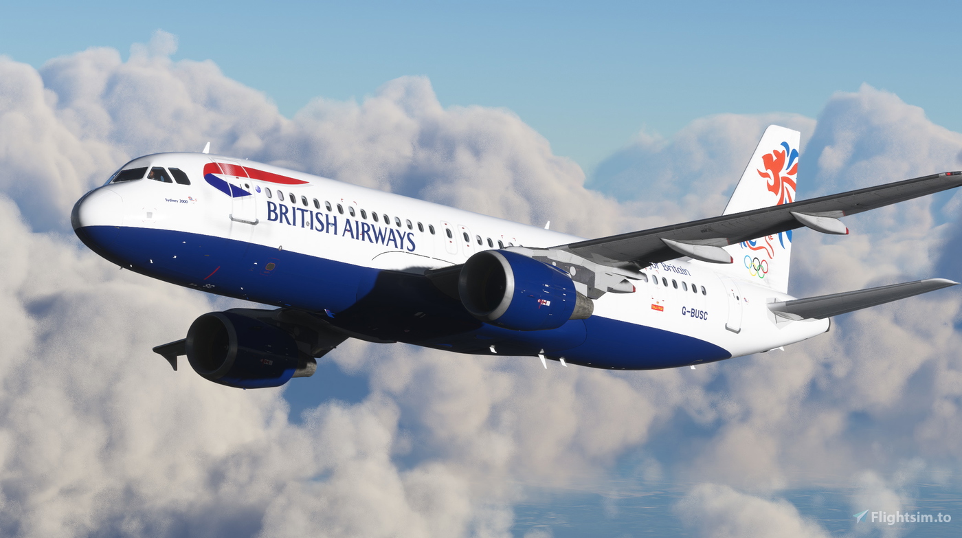 British Airways "Teaming up for Britain" (G-BUSC) - Fenix A320 for ...