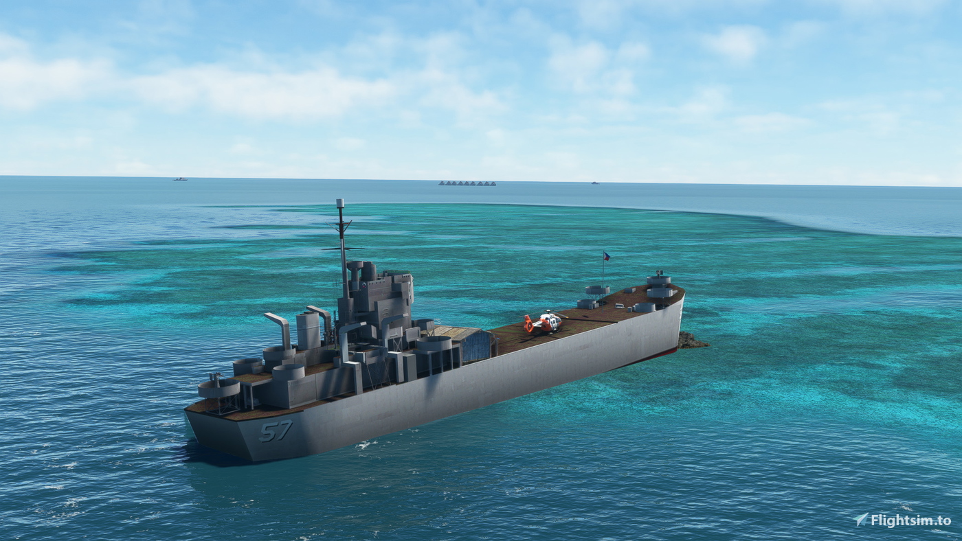 BRP Sierra Madre & Ayungin Shoal / Second Thomas Shoal for Microsoft ...