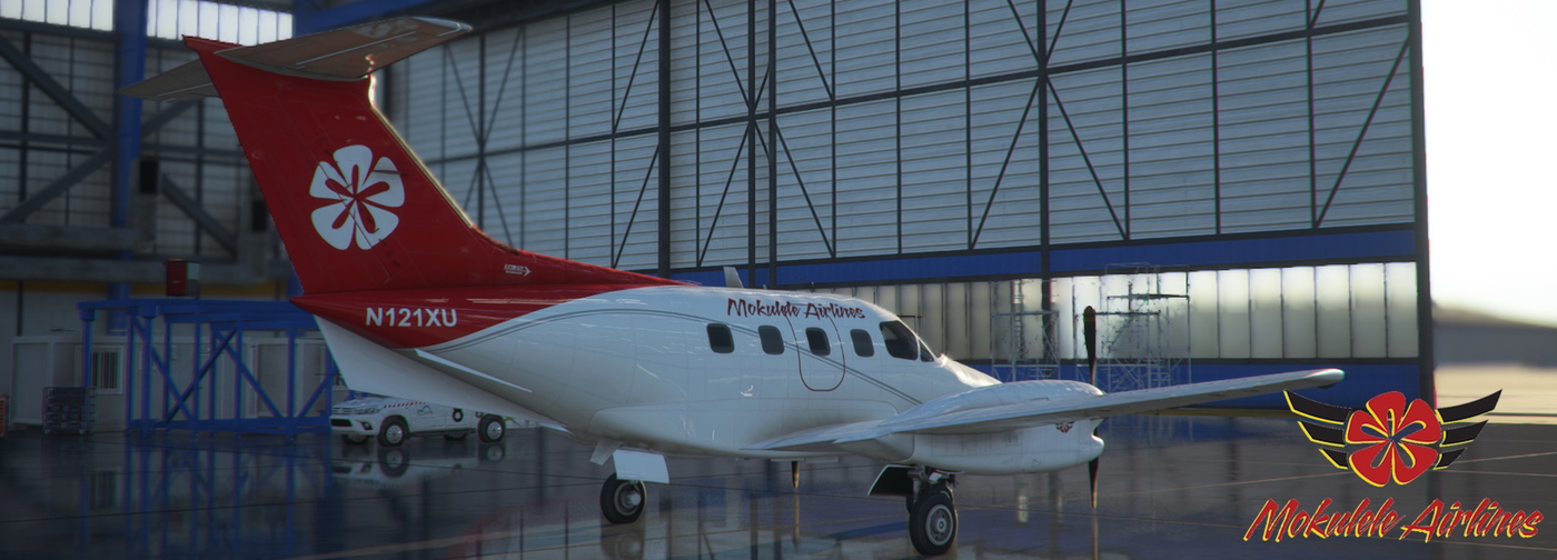 BRSimDesigns Embraer EMB121 Xingu Mokulele Airlines N121XU for ...