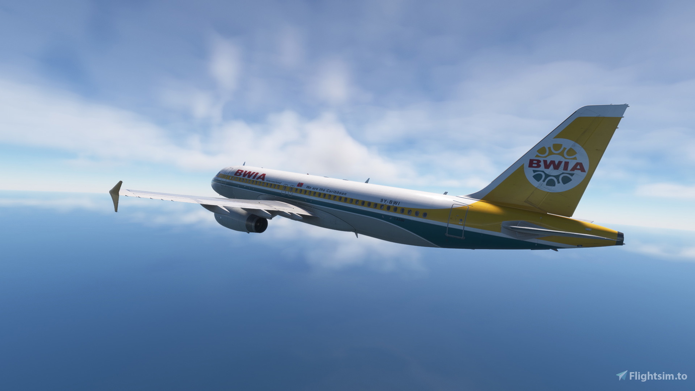 BWIA - British West Indian Airways - 9Y-BWA - IAE for Microsoft Flight ...