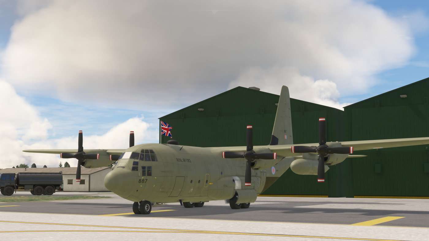 C-130H Captain Exterior RAF 47 + 100th Centenary Tail for Microsoft ...