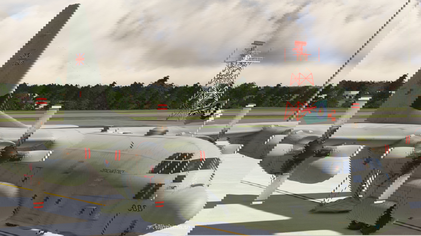 C-130H Captain Exterior RAF XV300 Dirty Texture. for Microsoft Flight ...