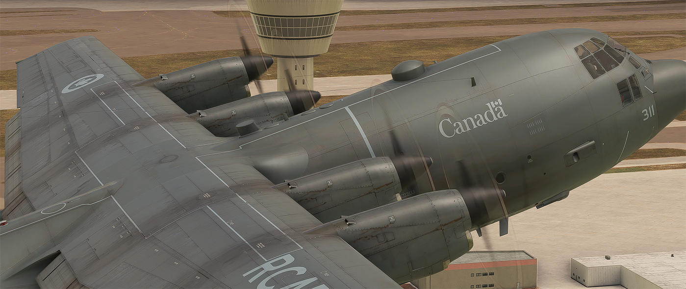 C-130H RCAF 130311 - weathered for Microsoft Flight Simulator | MSFS
