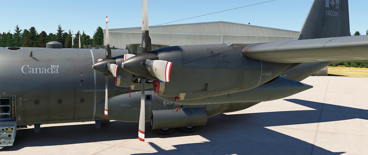 C-130H RCAF 130311 - weathered for Microsoft Flight Simulator | MSFS