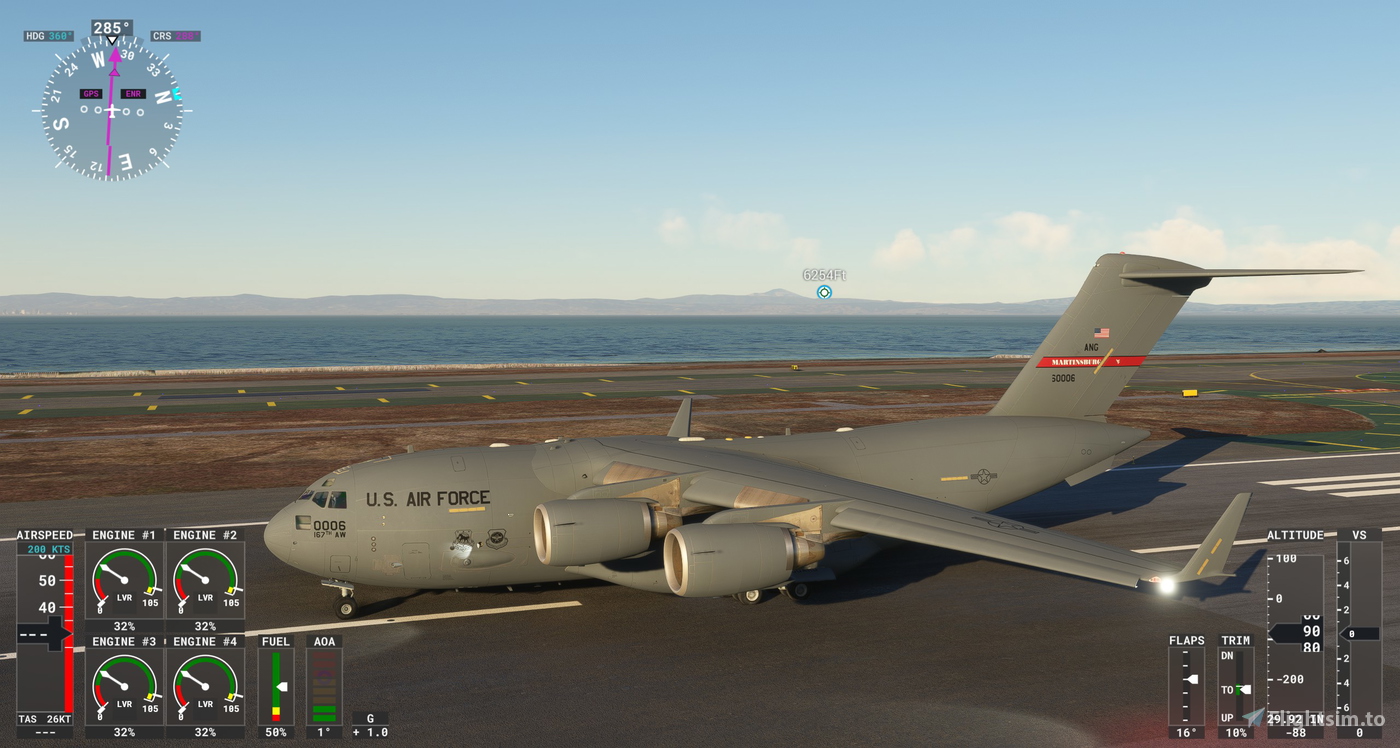 C-17 West Virginia Air Guard for Microsoft Flight Simulator | MSFS