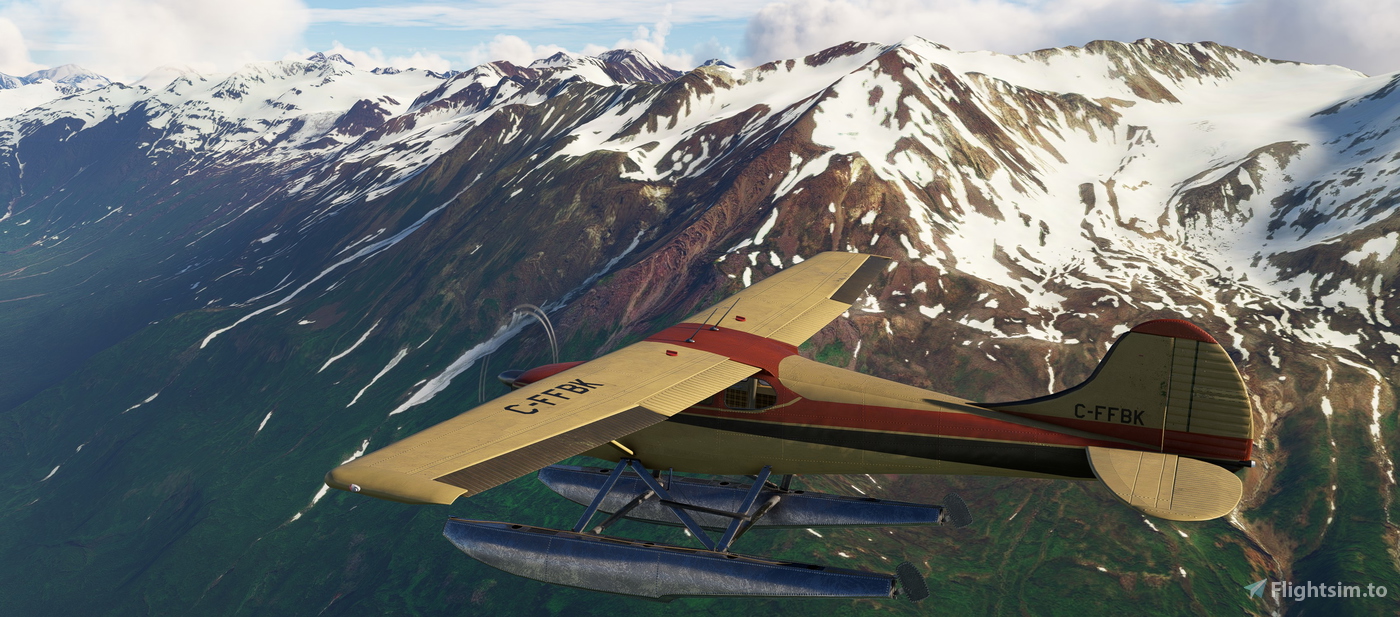C170B backcountry with floats C-FFBK real livery for Microsoft Flight ...