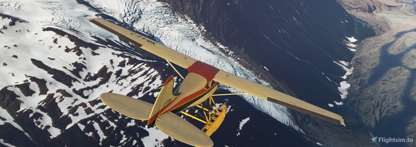 C170B backcountry with floats C-FFBK real livery for Microsoft Flight ...