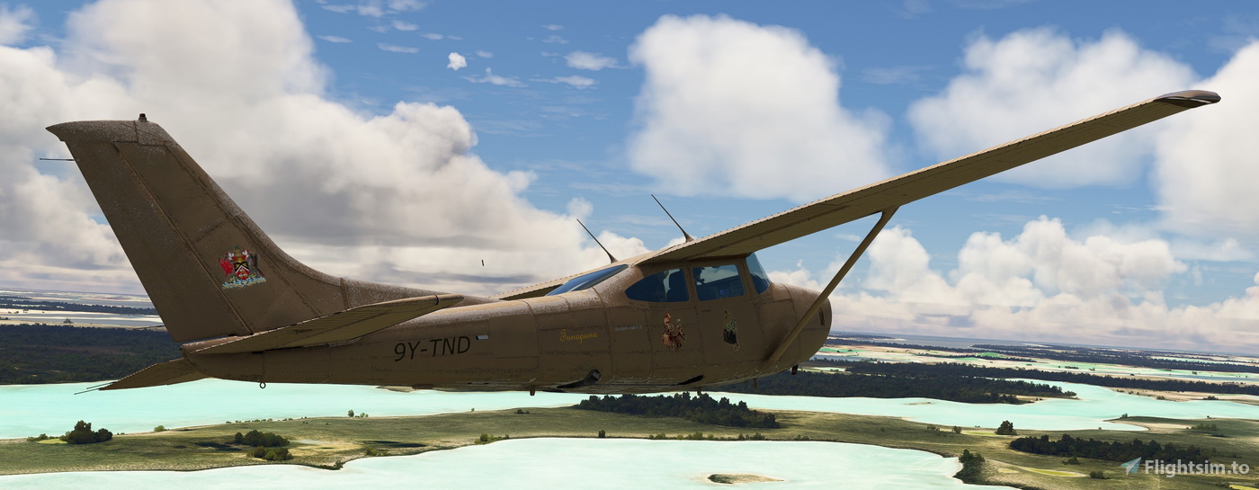 C182RG Skylane II beige Tunapuna 9Y-TND for Microsoft Flight Simulator ...