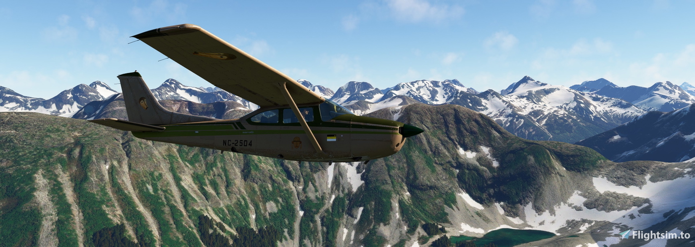 C182RG Skylane II bwn-grn Koyukok NC-2504 for Microsoft Flight ...