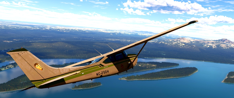 C182RG Skylane II bwn-grn Koyukok NC-2504 for Microsoft Flight ...