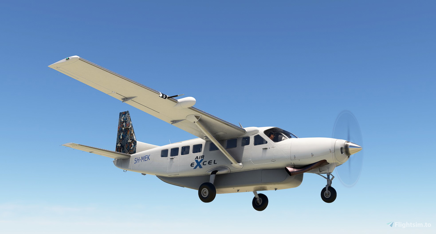 C208 Air Excel Asobo/ Black Square livery for Microsoft Flight ...