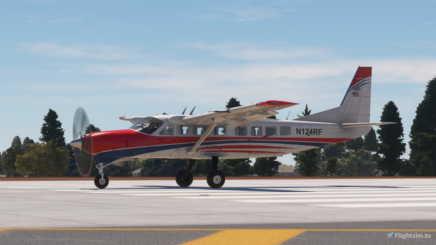C208B No Pod - N124RF (ex MAF) for Microsoft Flight Simulator | MSFS