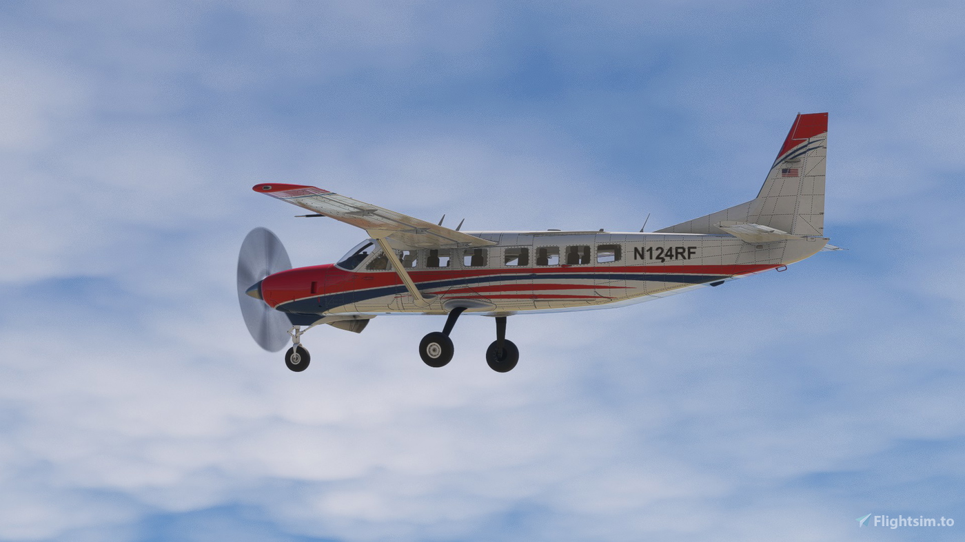 C208B No Pod - N124RF (ex MAF) for Microsoft Flight Simulator | MSFS