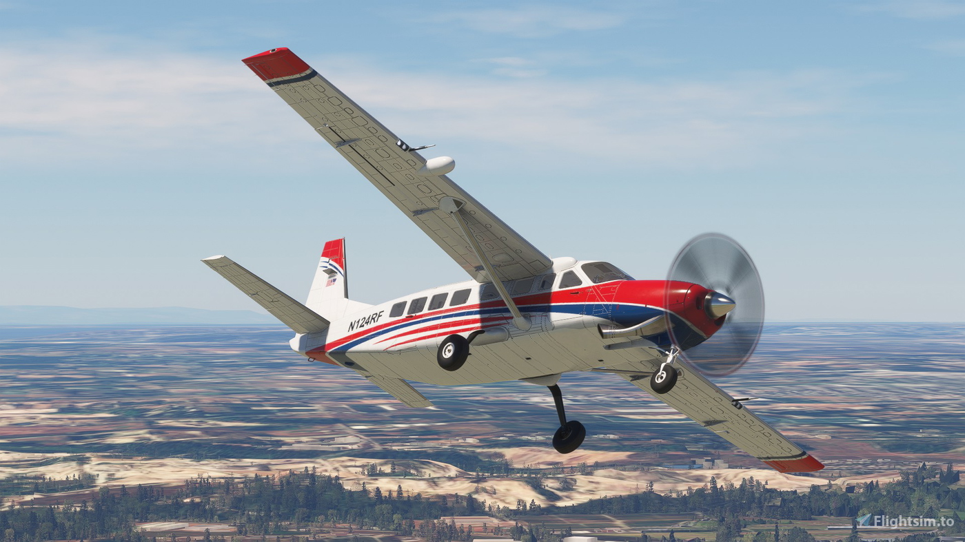 C208B No Pod - N124RF (ex MAF) for Microsoft Flight Simulator | MSFS