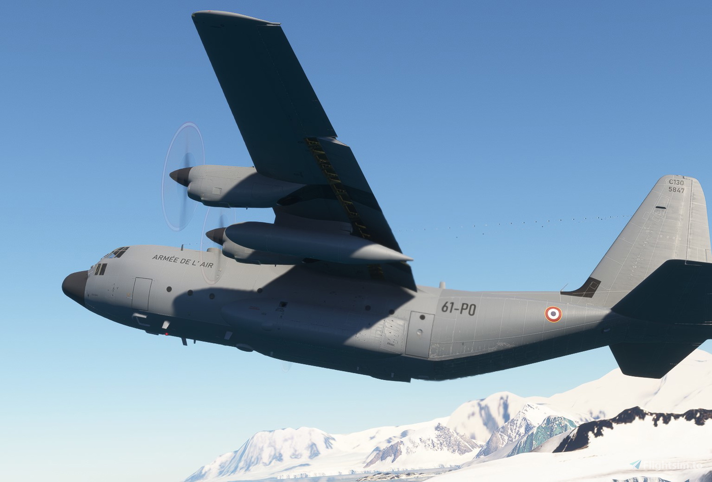 Captain Sim C130 H French Air Force - Armee de L'Air 61-P0 (dark grey ...