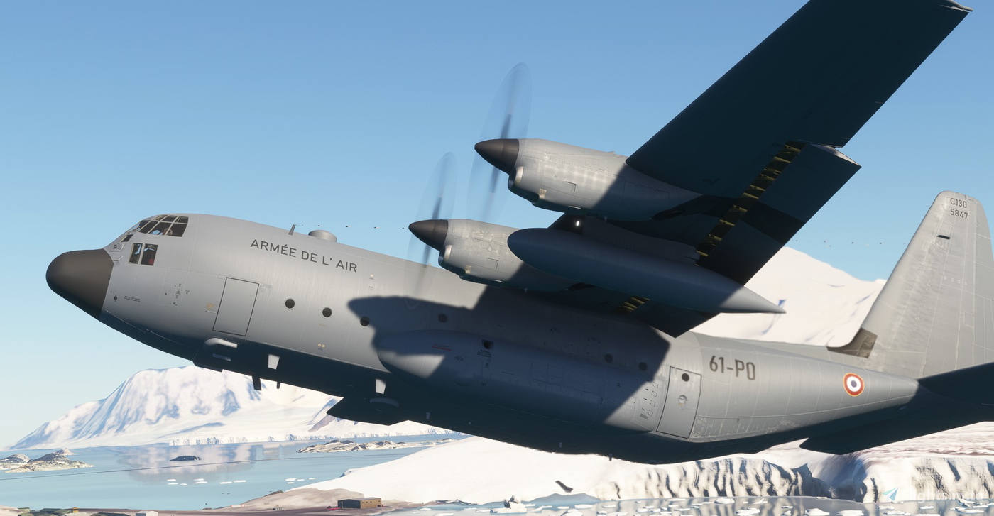 Captain Sim C130 H French Air Force - Armee de L'Air 61-P0 (dark grey ...