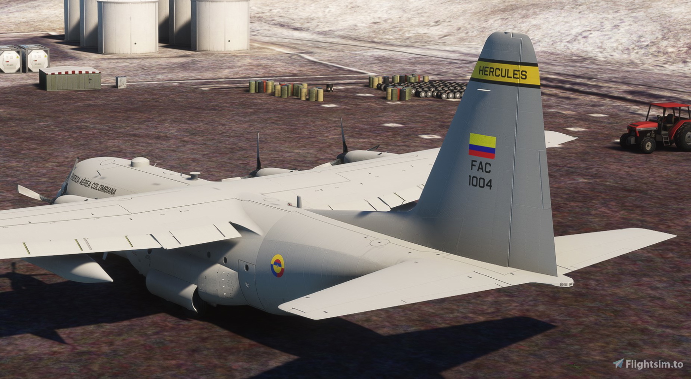 Captain Sim C130H FUERZA AEREA COLOMBIANA 1004 for Microsoft Flight ...