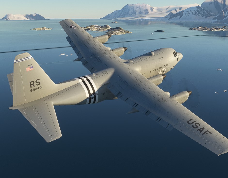 Captain Sim C130H US Air Force 37th Airlift Squadron for Microsoft ...