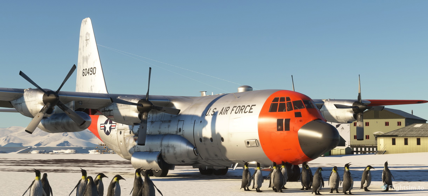 Captain Sim C130H (new version) US Air Force 60490 (Heavy weathered ...