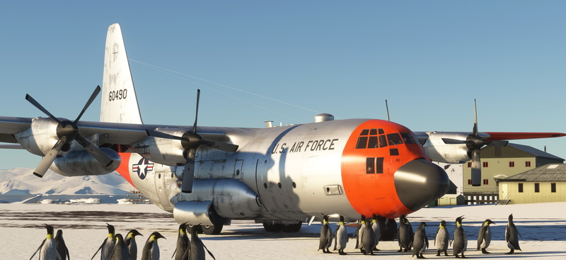 Captain Sim C130H (new version) US Air Force 60490 (Heavy weathered ...