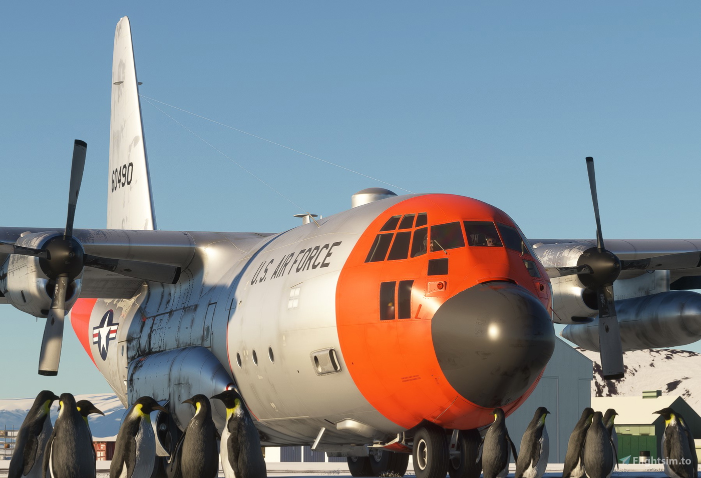 Captain Sim C130H (new version) US Air Force 60490 (Heavy weathered ...