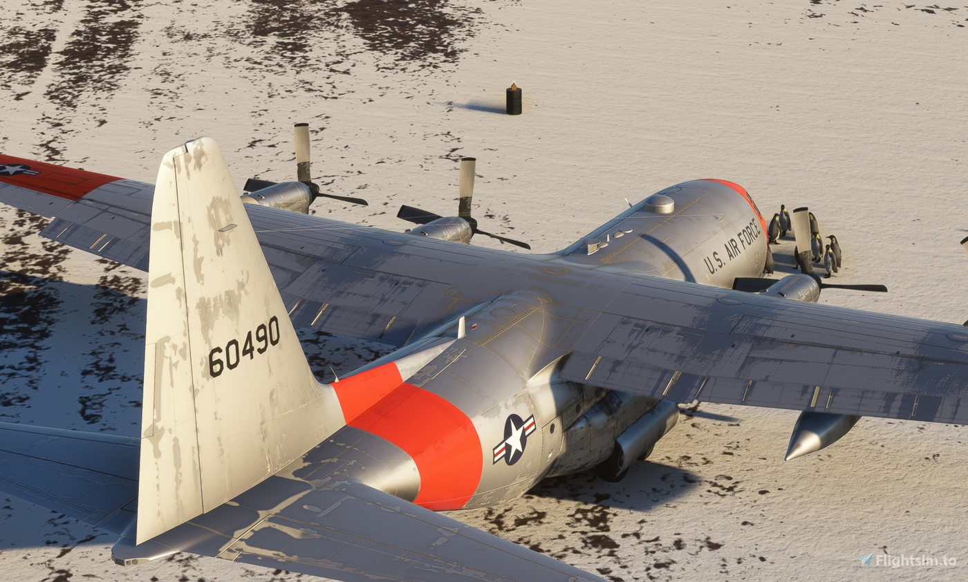 Captain Sim C130H (new version) US Air Force 60490 (Heavy weathered ...