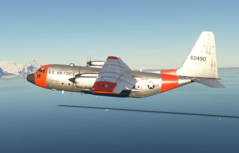 Captain Sim C130H (new version) US Air Force 60490 (Heavy weathered ...