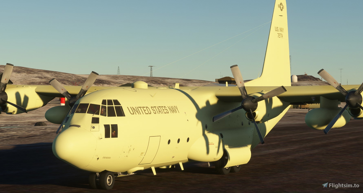 Captain Sim C130H (new version) US NAVY "Primer" for Microsoft Flight ...