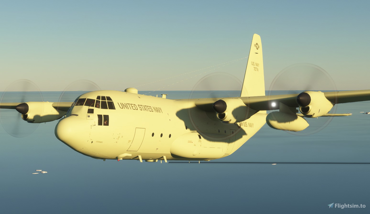 Captain Sim C130H (new version) US NAVY "Primer" のために Microsoft Flight ...