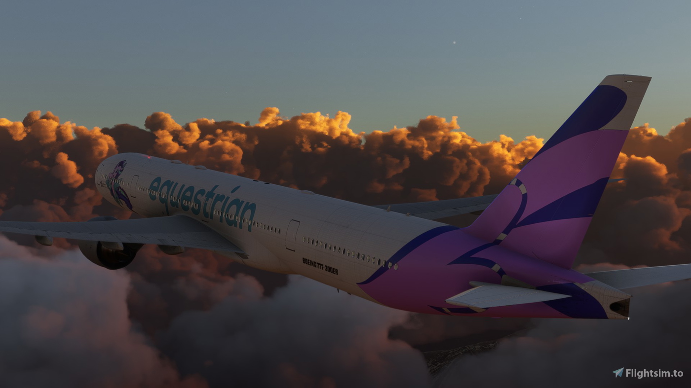 Captain Sim 777-300ER Equestrian Airlines Pack for Microsoft Flight ...