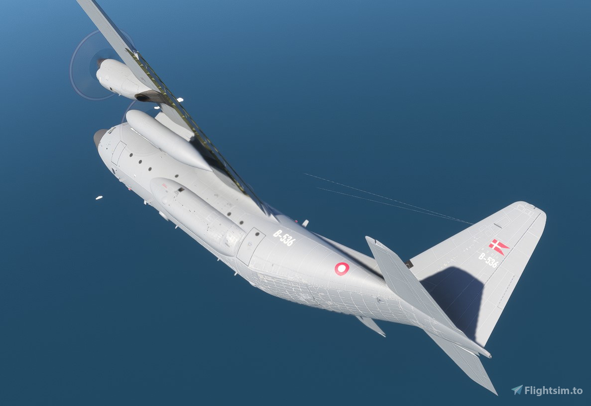 Captain Sim C-130H – Royal Danish Air Force (B-536) for Microsoft Flight Simulator | MSFS