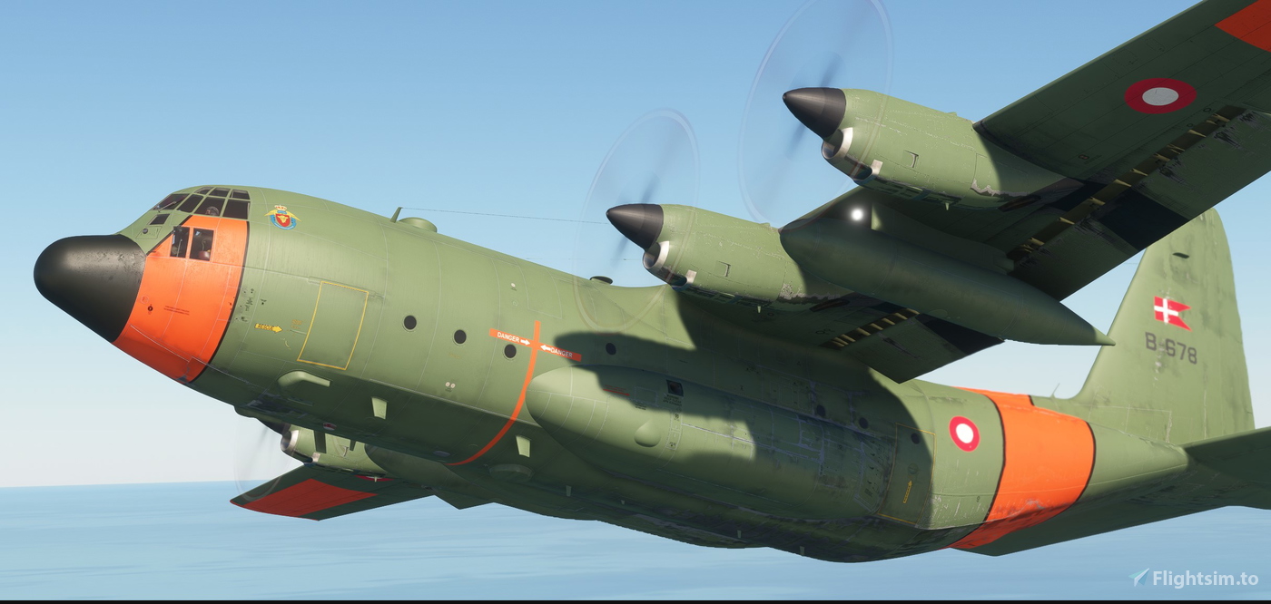Captain Sim C-130 H – Royal Danish Air Force (RDAF) for Microsoft Flight Simulator | MSFS