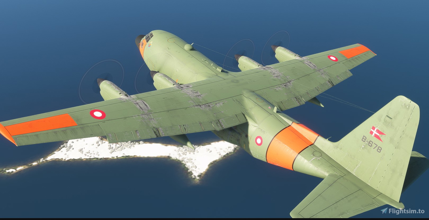 Captain Sim C-130 H – Royal Danish Air Force (RDAF) for Microsoft Flight Simulator | MSFS