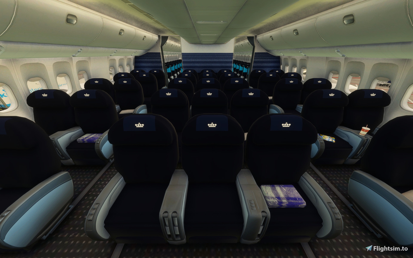 CaptainSim B777-300 KLM PH-BVN + INTERIOR 4K para Microsoft Flight ...