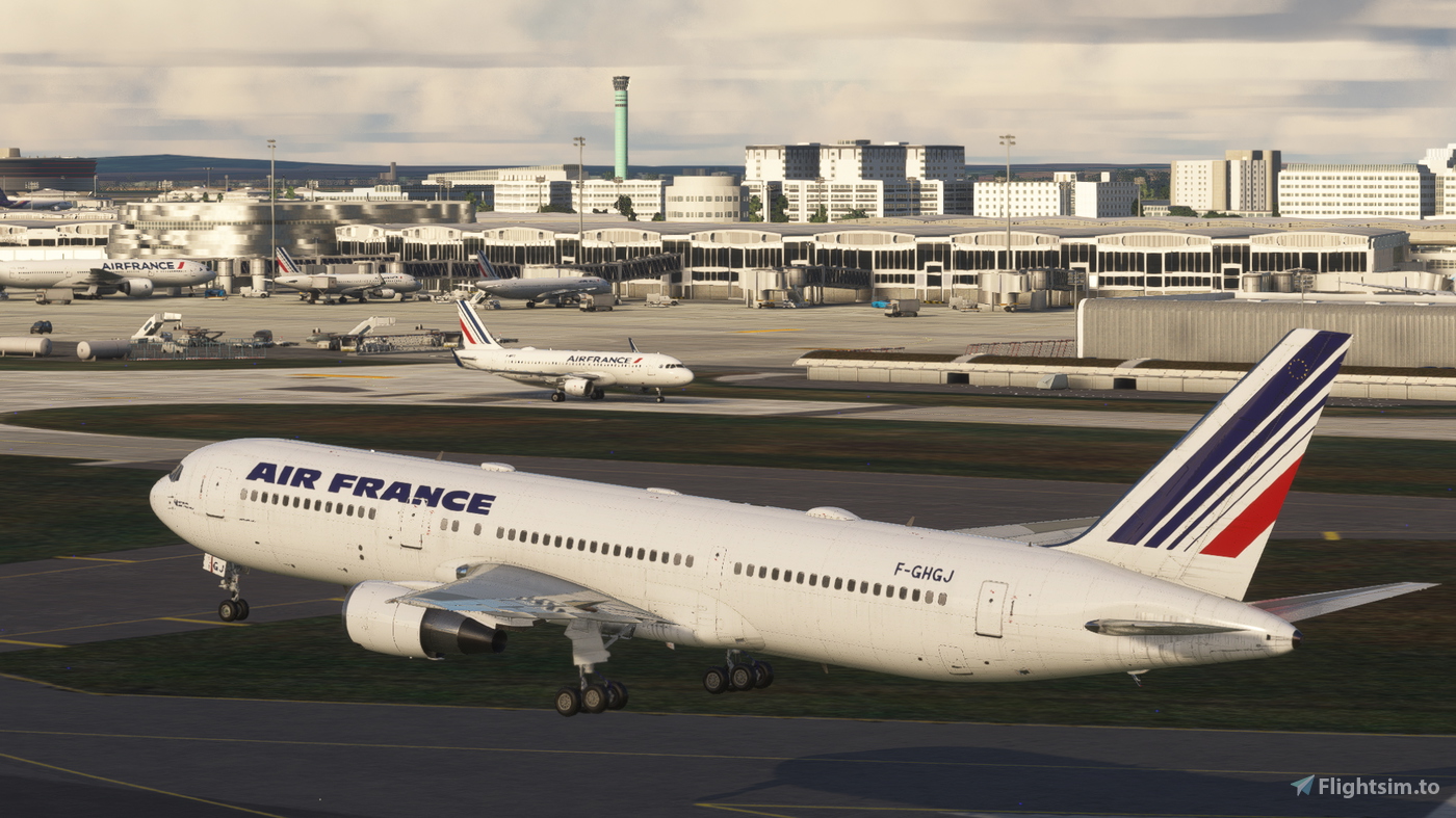 CaptainSim Boeing 767-300ER Air France F-GHGJ for Microsoft Flight ...