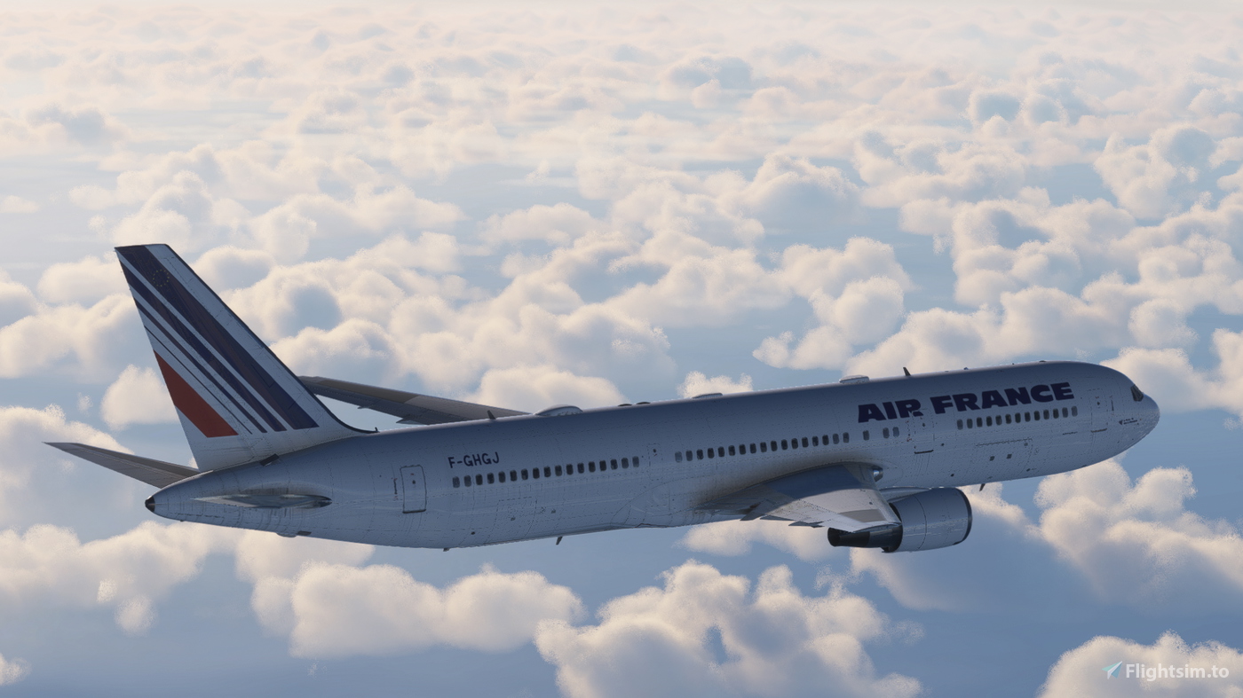 CaptainSim Boeing 767-300ER Air France F-GHGJ for Microsoft Flight ...