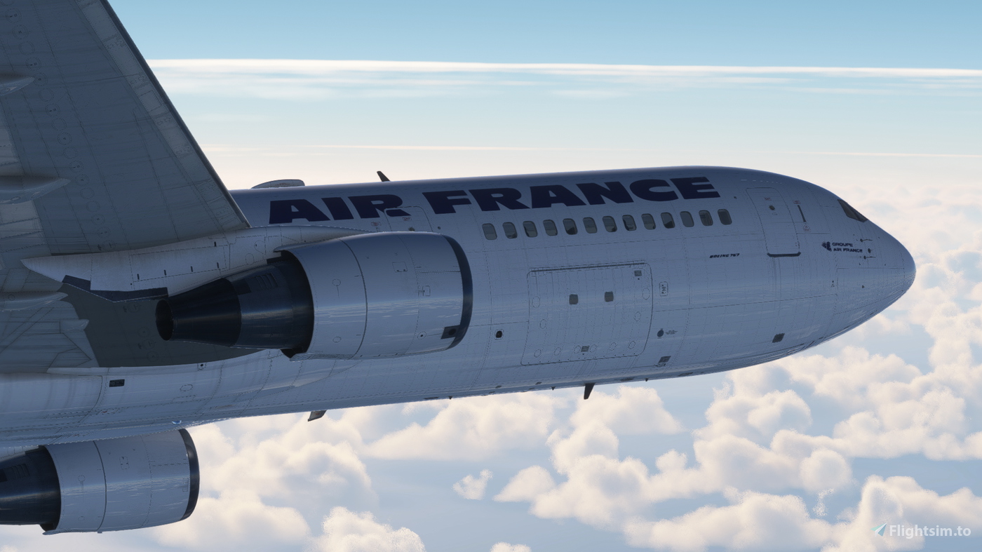 CaptainSim Boeing 767-300ER Air France F-GHGJ for Microsoft Flight ...