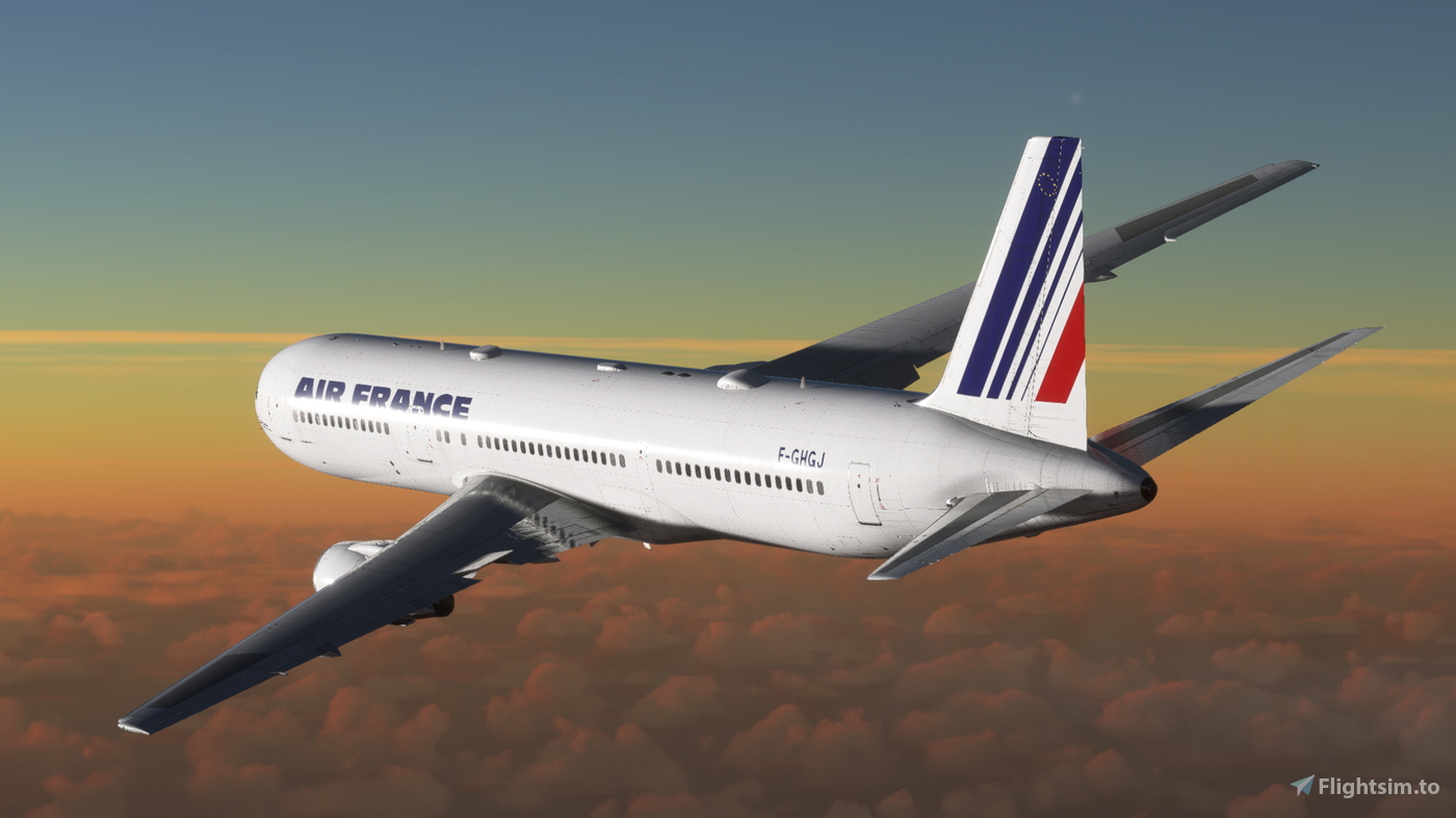 CaptainSim Boeing 767-300ER Air France F-GHGJ for Microsoft Flight ...