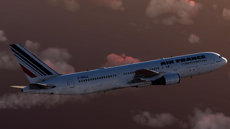 CaptainSim Boeing 767-300ER Air France F-GHGJ for Microsoft Flight ...