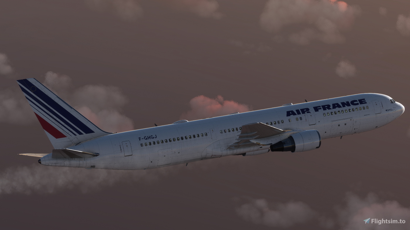 CaptainSim Boeing 767-300ER Air France F-GHGJ for Microsoft Flight ...