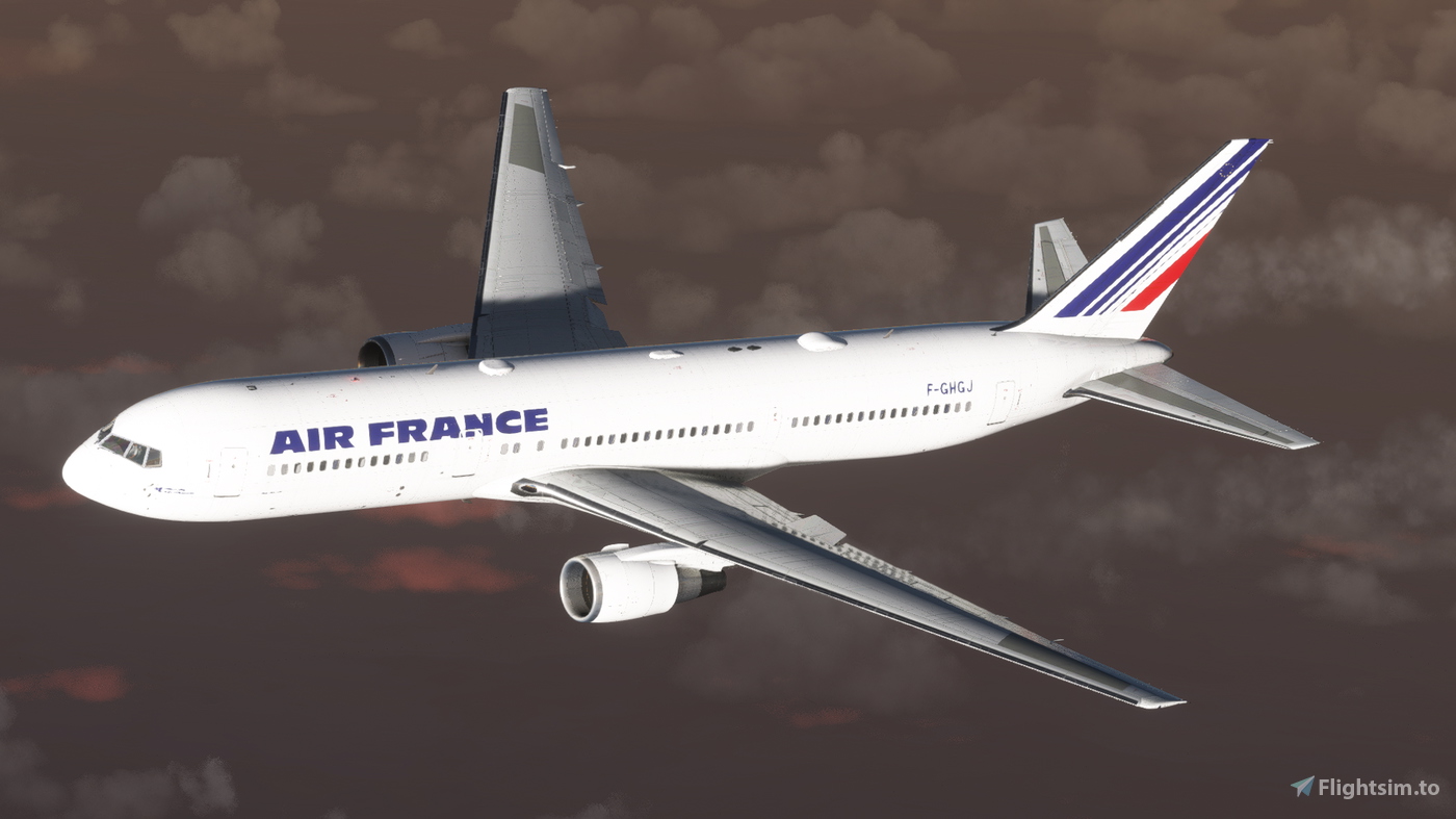 CaptainSim Boeing 767-300ER Air France F-GHGJ for Microsoft Flight ...