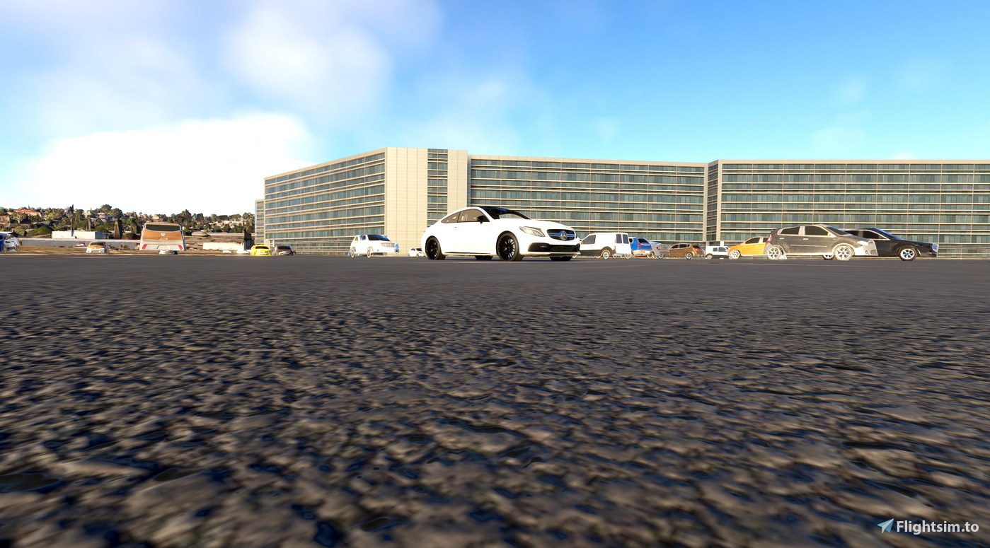 Car Parking for KSAN airport for Microsoft Flight Simulator | MSFS