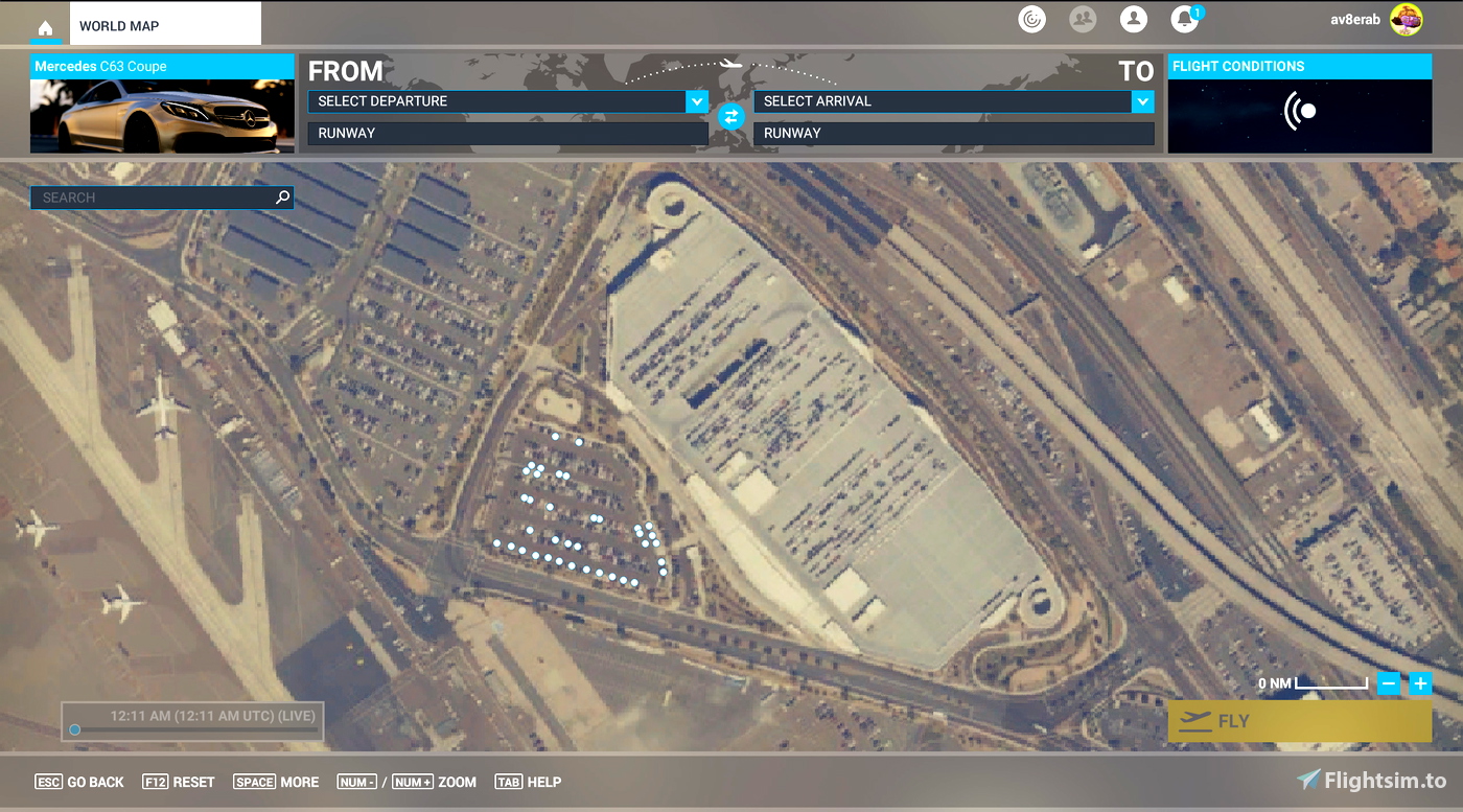 Car Parking for KSAN airport for Microsoft Flight Simulator | MSFS