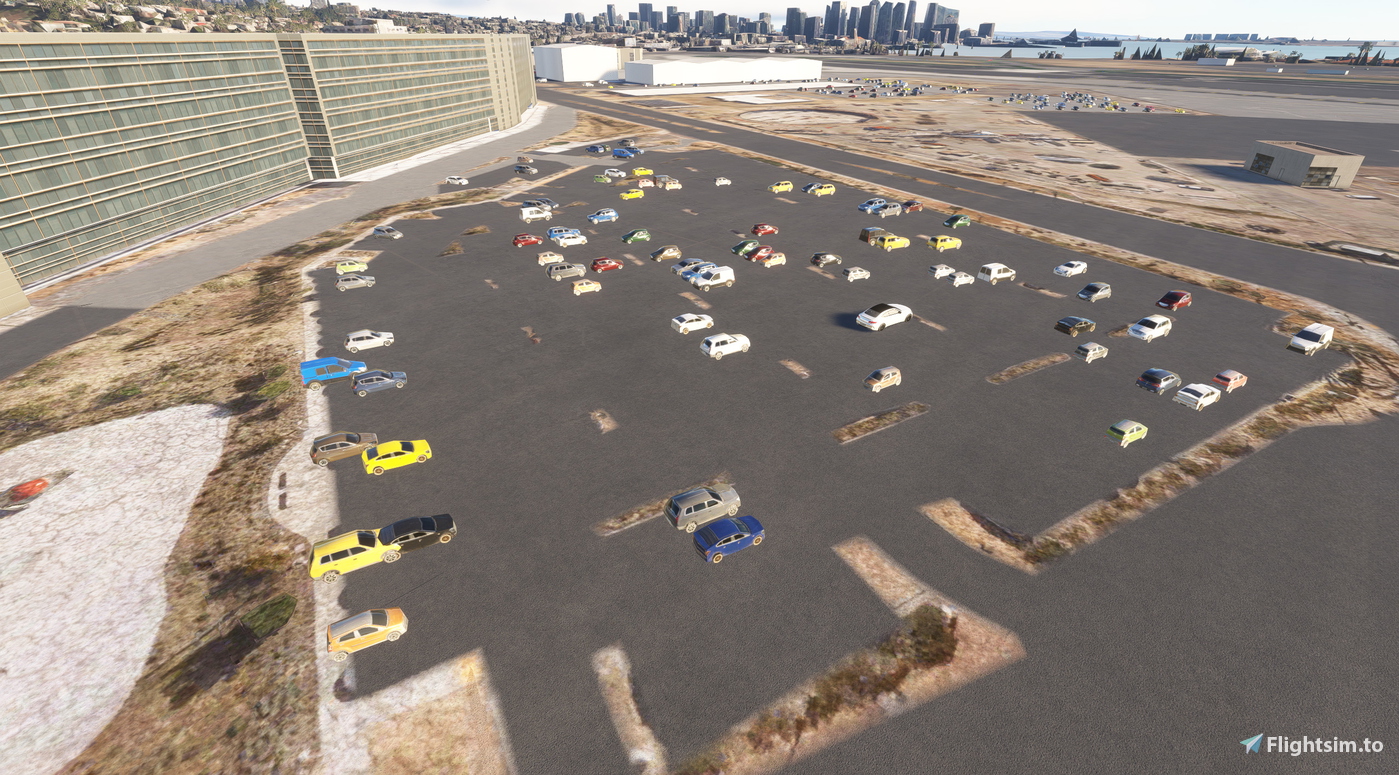 Car Parking for KSAN airport for Microsoft Flight Simulator | MSFS