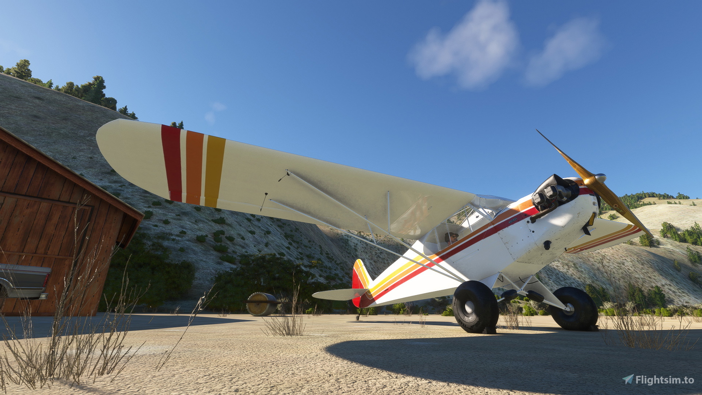 CAS J3 Cub "Sunfire" 70's Style Livery for Microsoft Flight Simulator ...