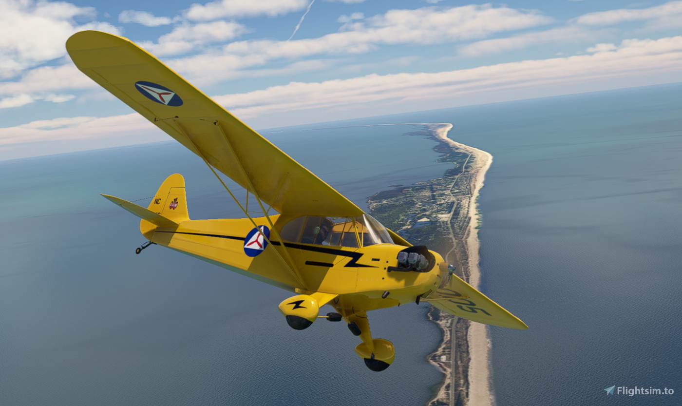CAS Piper J-3 Cub Civil Air Patrol for Microsoft Flight Simulator | MSFS