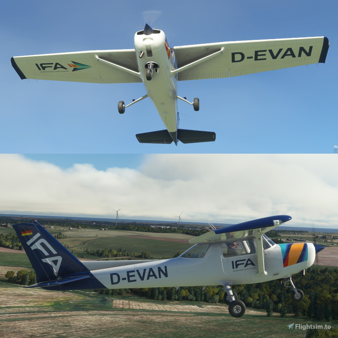 Cessna 152 D-EVAN International Flight Academy pour Microsoft Flight ...