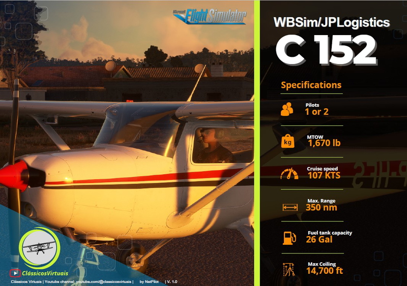 Cessna 152 Checklist & Procedures for WBSim/JPLogistics for Microsoft ...