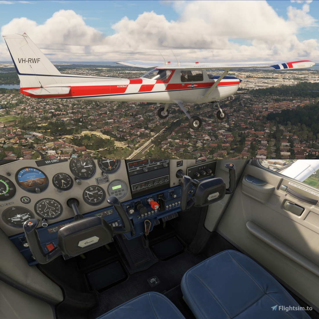 Cessna 152 Royal Aero Club of Western Australia for Microsoft Flight ...