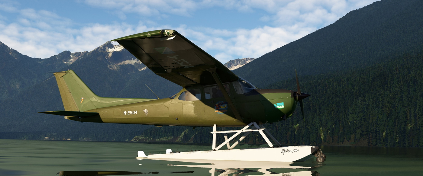 Cessna 172 SP (Classic) N-2504 "Wynoochee" green (wheels & float ...